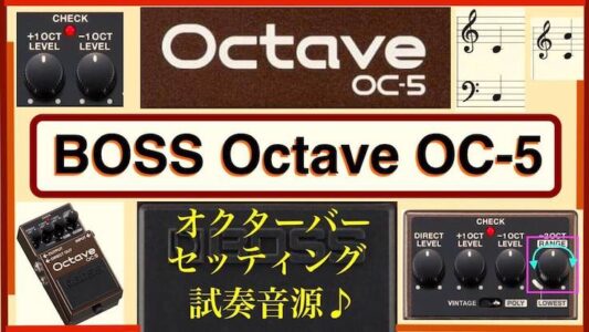 【試奏レビュー】BOSS Octave OC-5ベース用オクターバーの使い方とセッティング♪ | Bass-the-World~ベースザワールド~